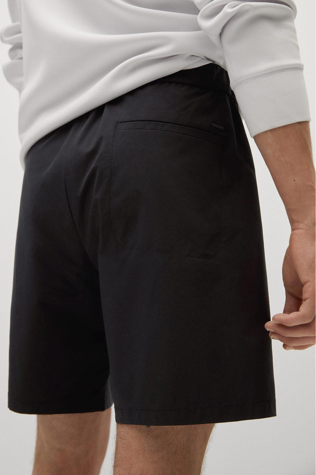 Mango Man regular fit short zwart | wehkamp