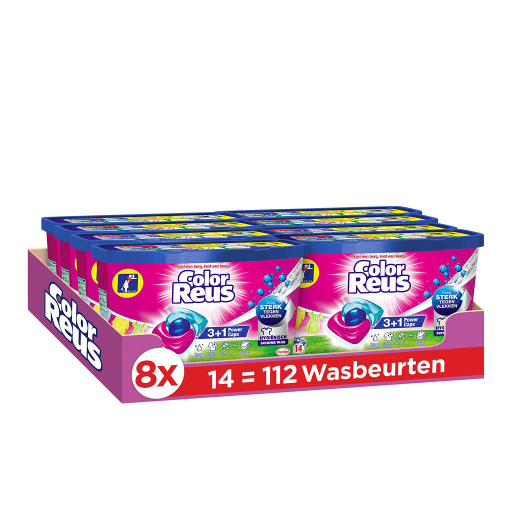 Witte Reus Color Reus Power Caps wasmiddel capsules - 112 wasbeurten ...