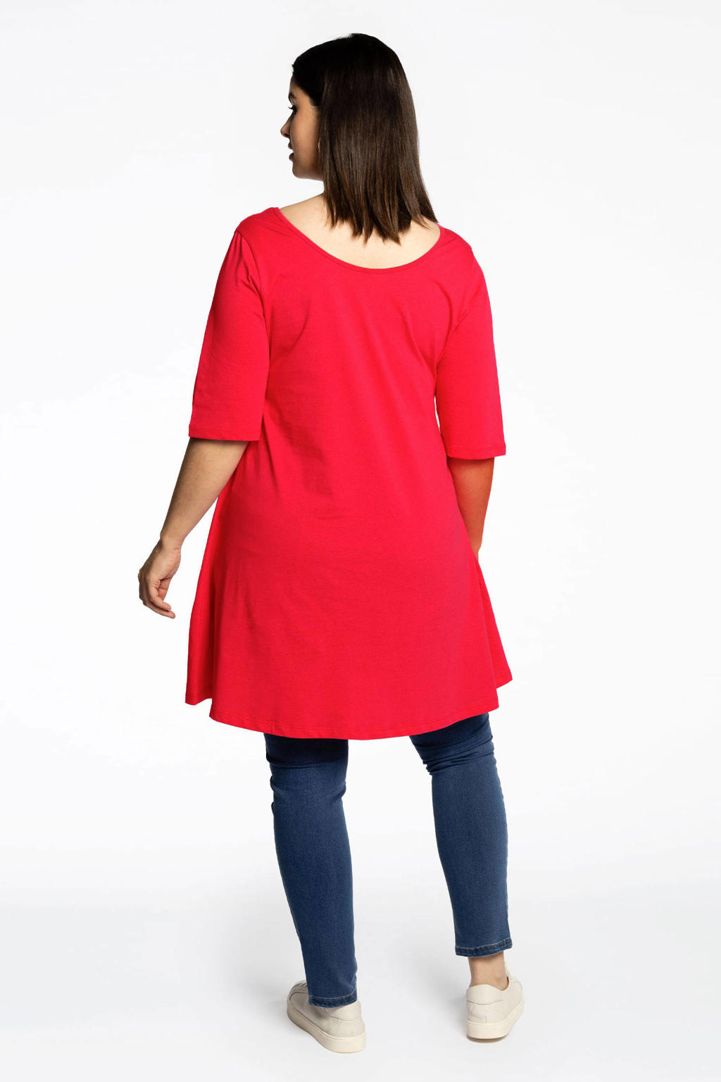 Yoek tuniek COTTON rood kopen? | Morgen in huis | wehkamp