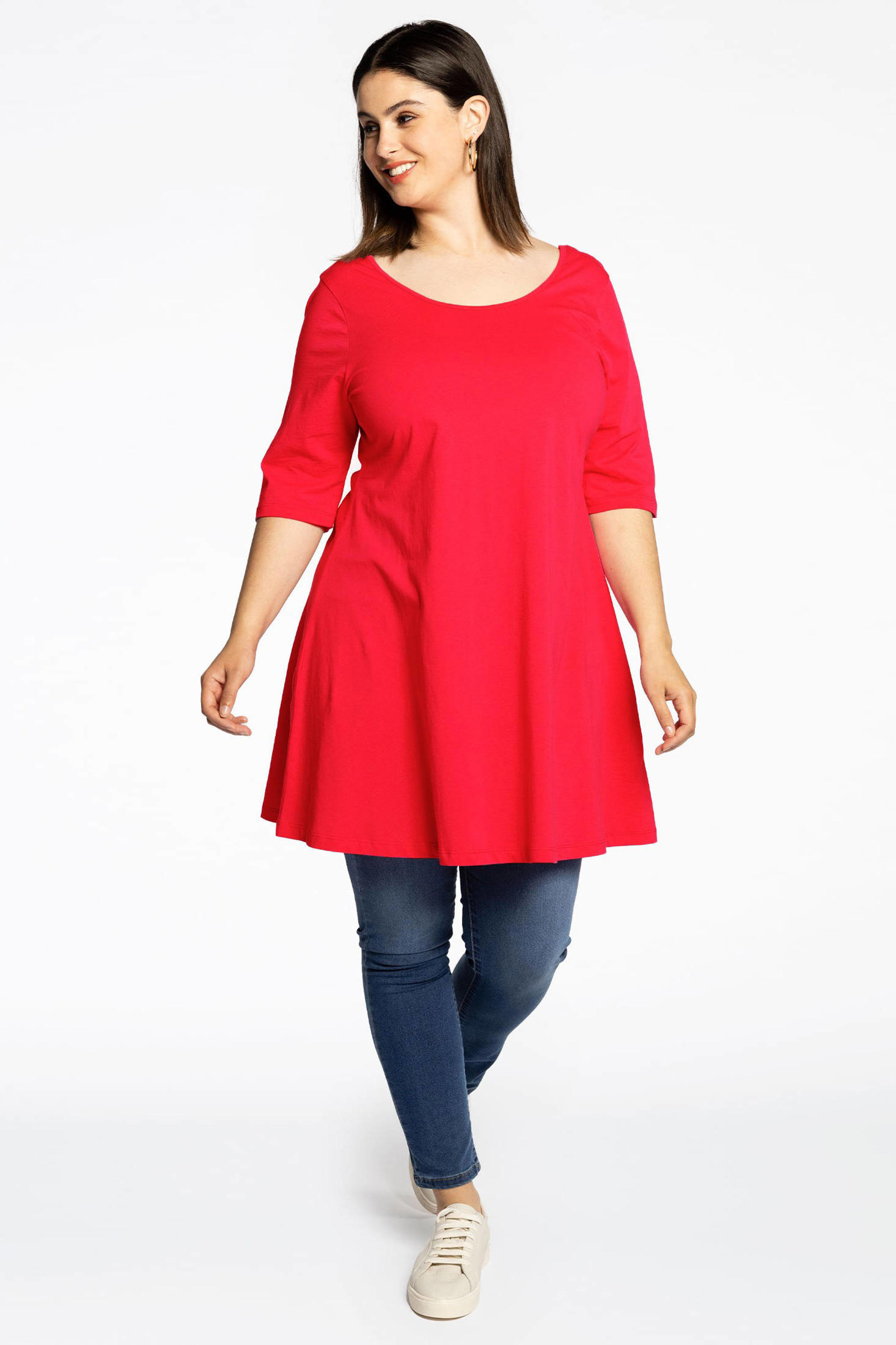 YOEK tuniek COTTON rood kopen? | Morgen in huis | wehkamp