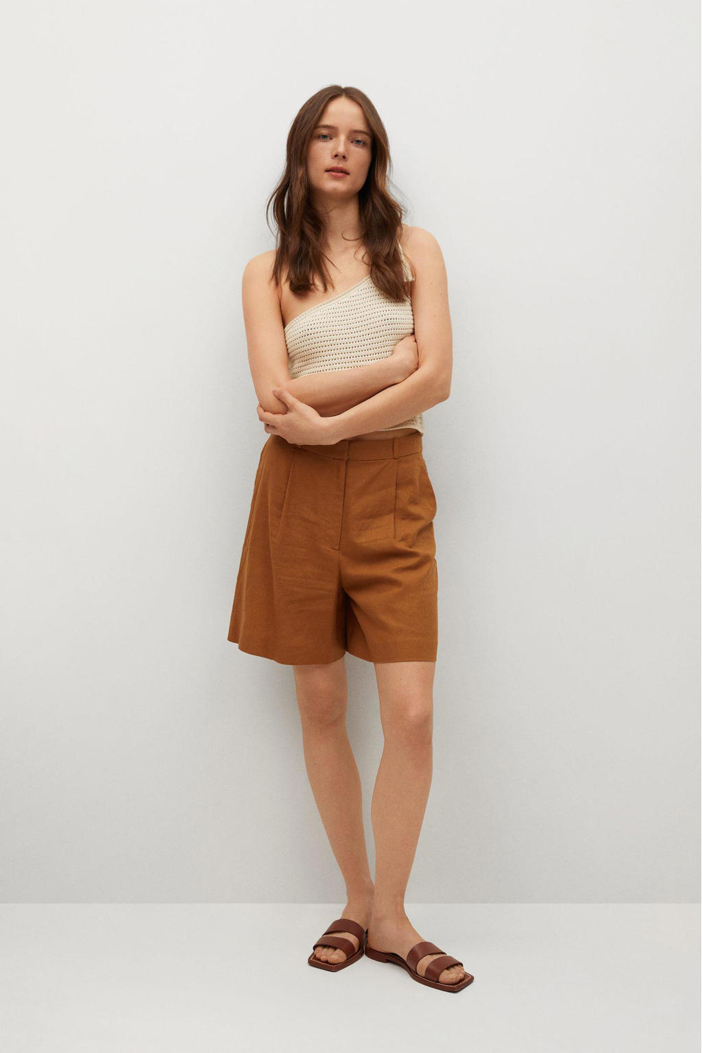 Mango off shoulder top beige kopen? | Morgen in huis | wehkamp