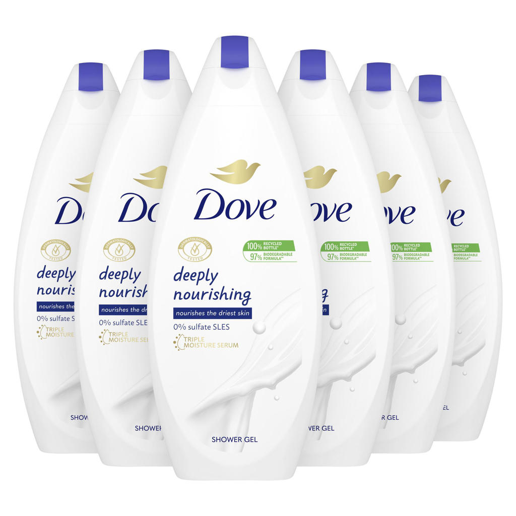 Dove Deeply Nourishing douchecrème - 6 x 250 ml | wehkamp