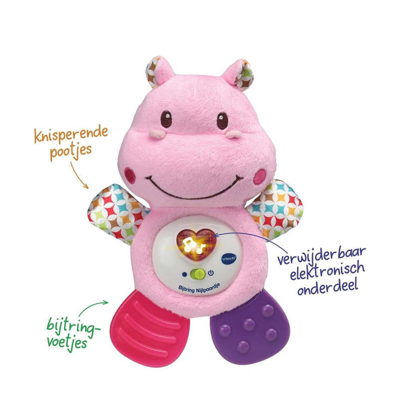 VTech Baby Bijtring Nijlpaardje | wehkamp