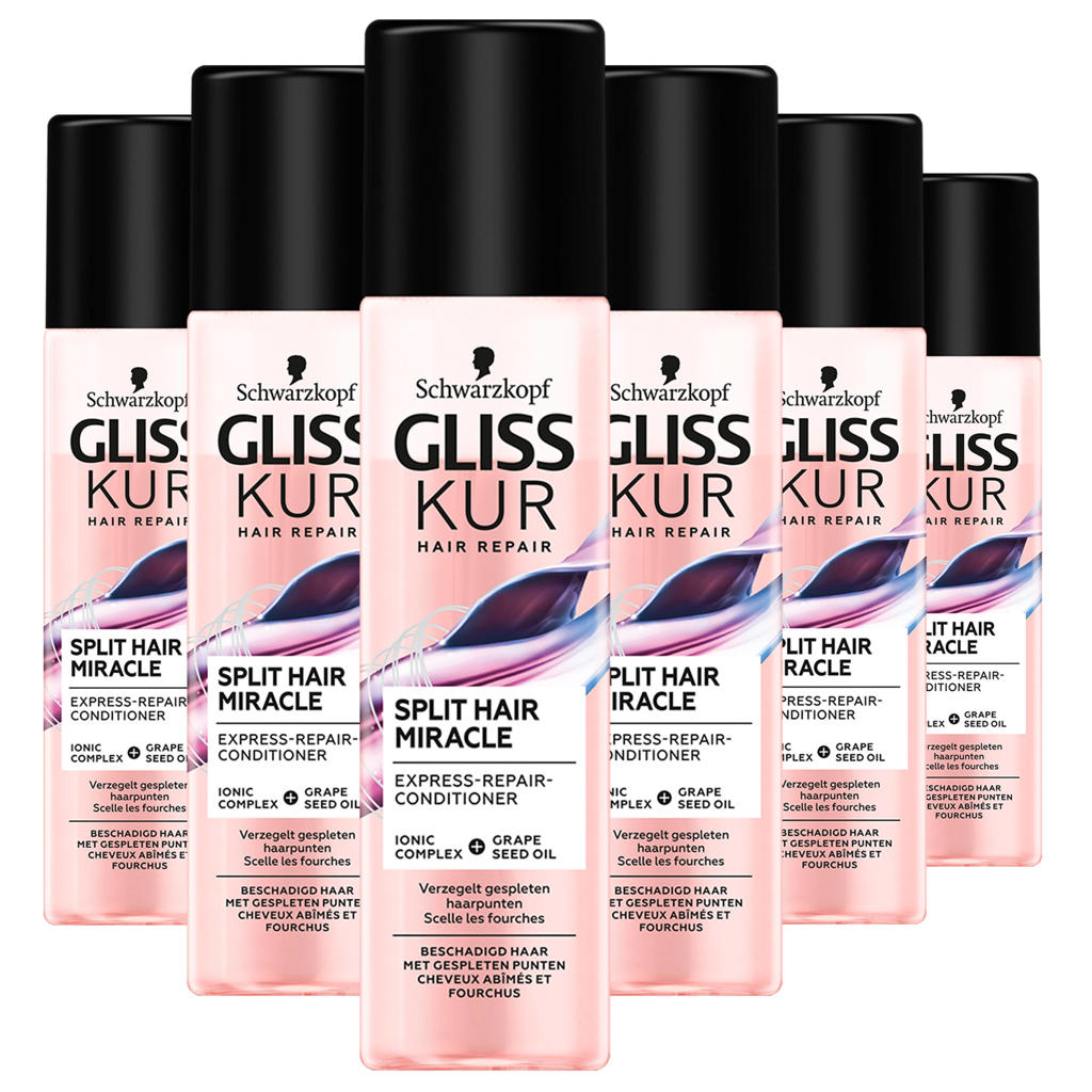 Gliss Kur Split Hair Miracle Anti-Klit Spray Split end Miracle - 6x 200 ...