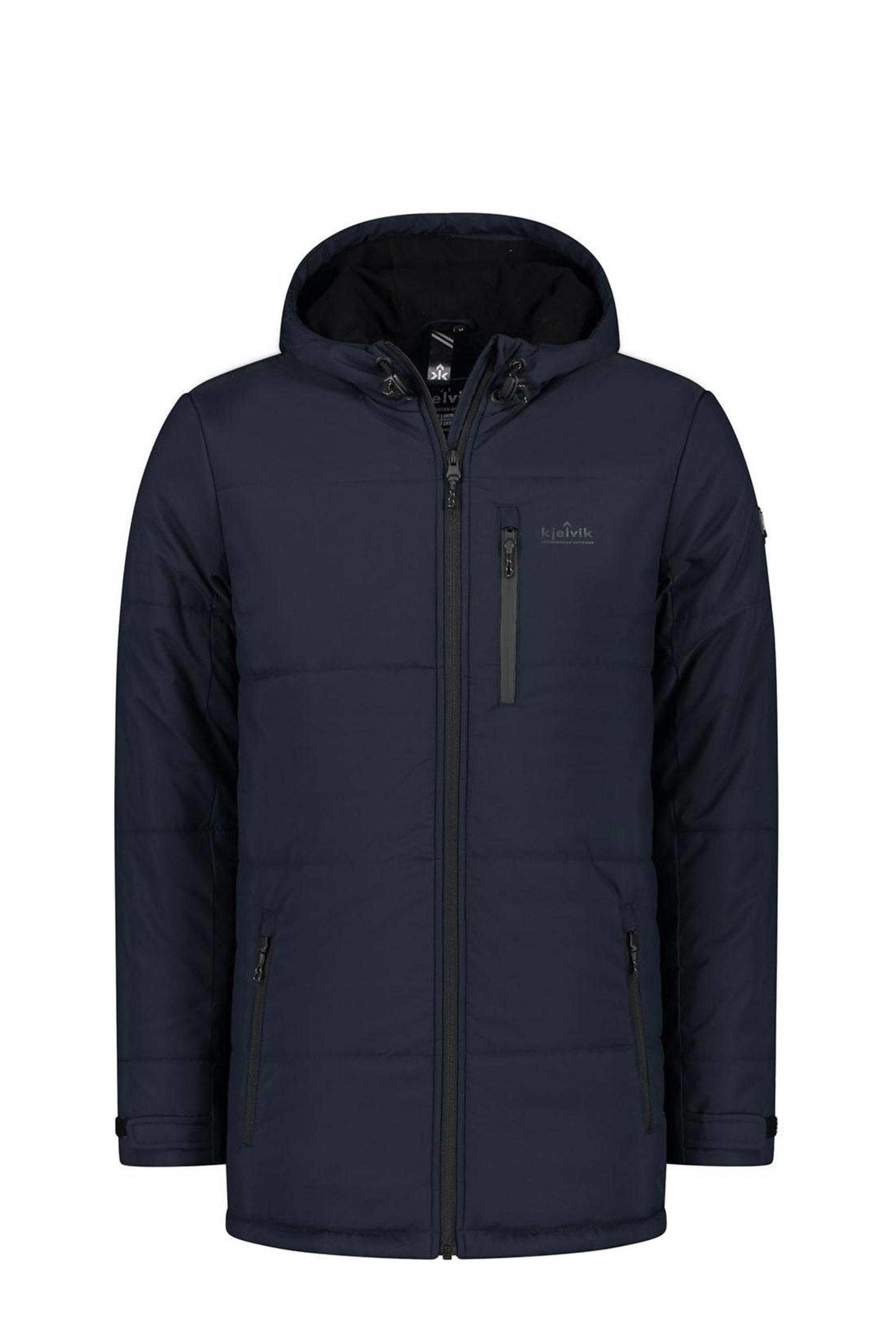 Kjelvik outdoor jas Dex donkerblauw | wehkamp