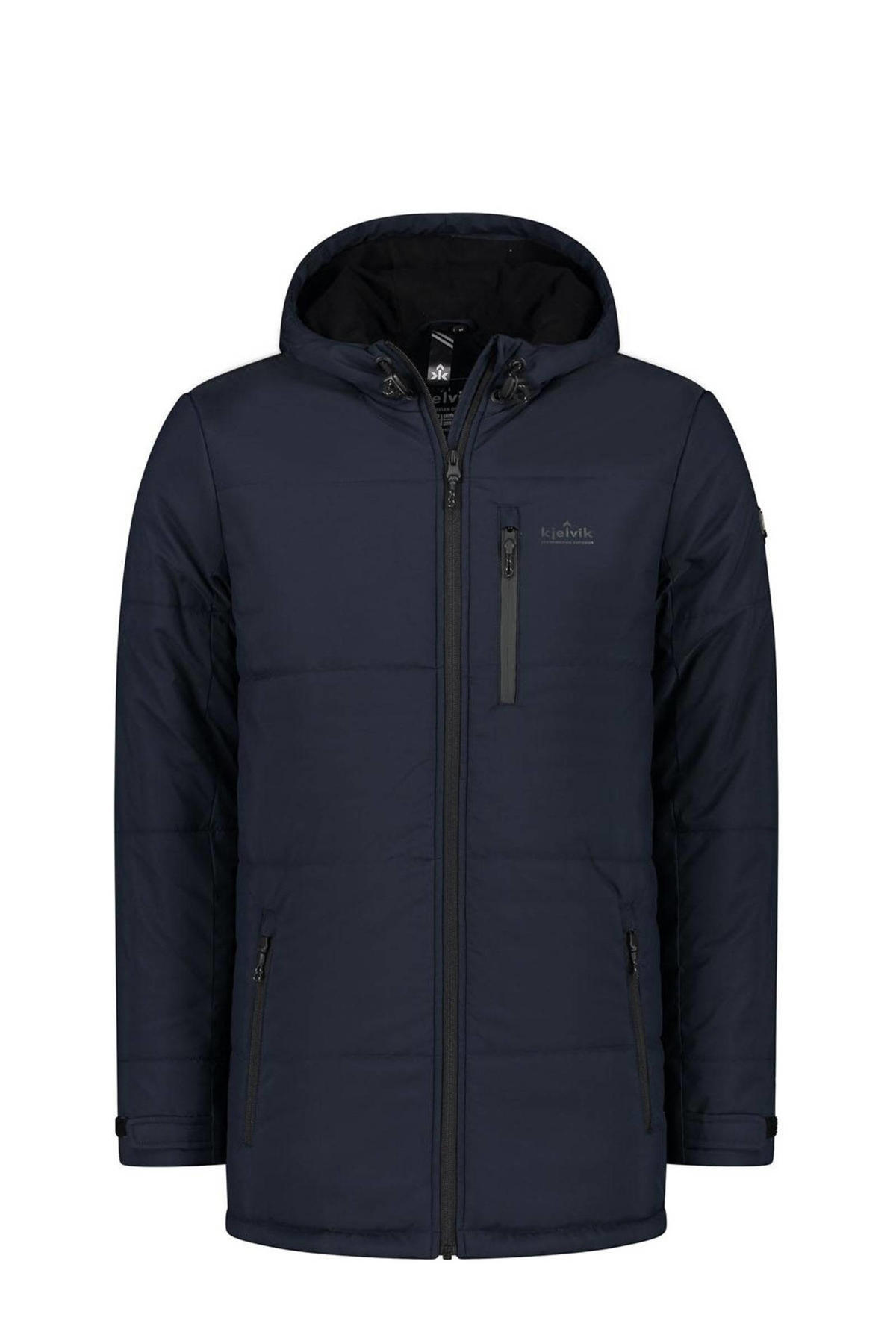 Kjelvik outdoor jas Dex donkerblauw | wehkamp