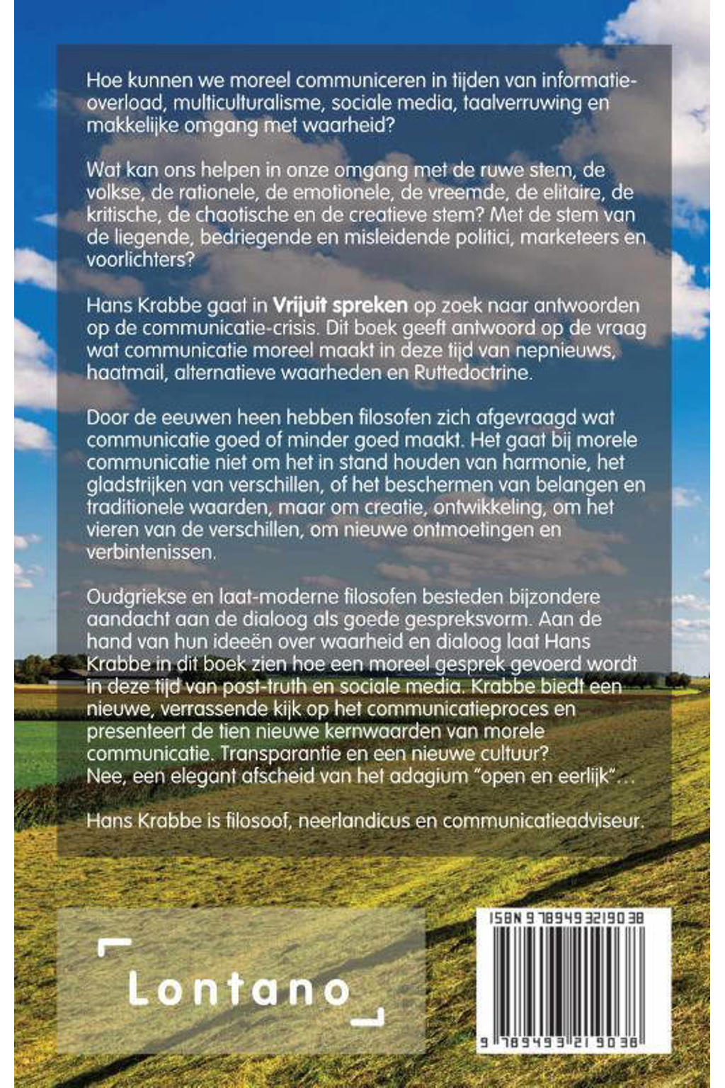 Hans Krabbe Vrijuit spreken kopen? | Morgen in huis | wehkamp