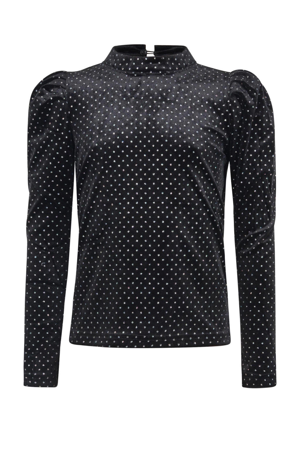 Shoeby top Blade met strass steentjes zwart | wehkamp