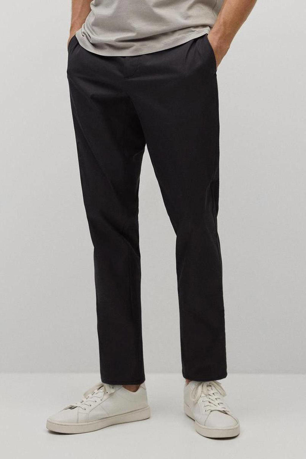 Mango Man slim fit chino zwart | wehkamp