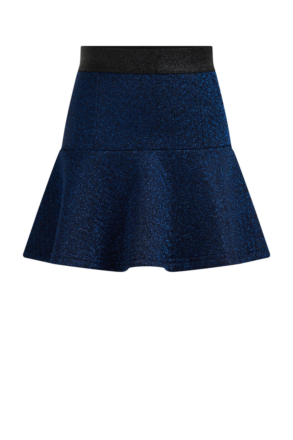 WE Fashion rok met glitters donkerblauw | wehkamp