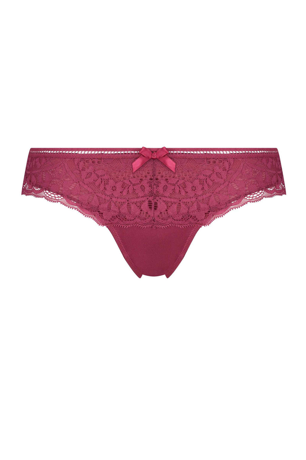 Hunkemöller string Elise donkerrood | wehkamp
