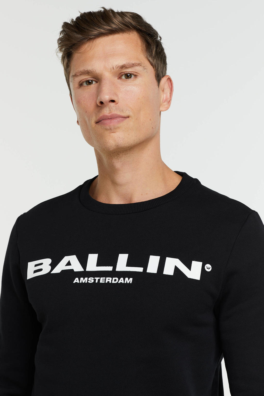 Ballin sweater van biologisch katoen black | wehkamp
