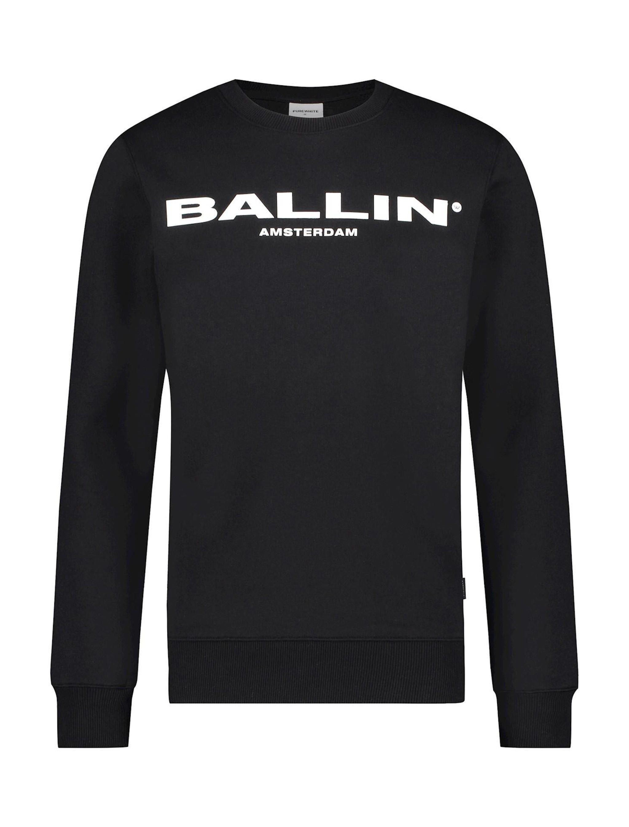 Ballin sweater van biologisch katoen black | wehkamp