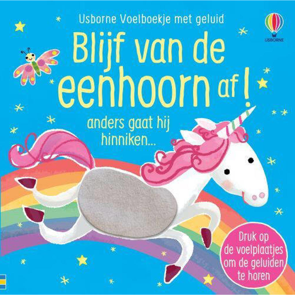 Usborne Voelboekje met geluid: Blijf van de eenhoorn af! | wehkamp