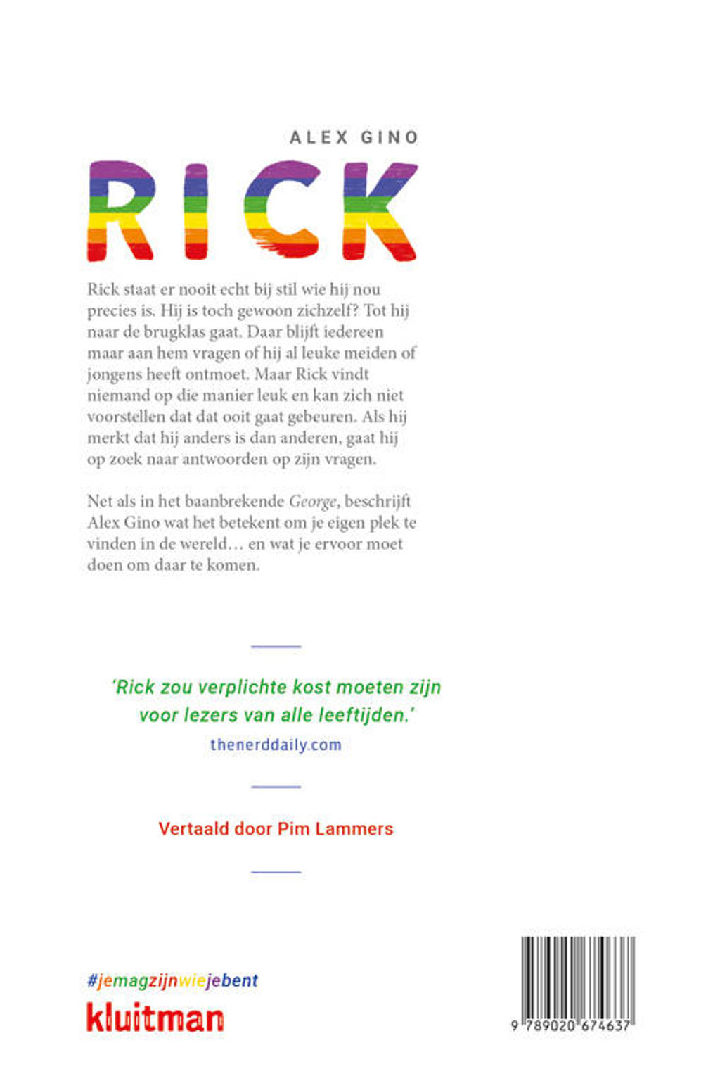 Alex Gino Rick | wehkamp