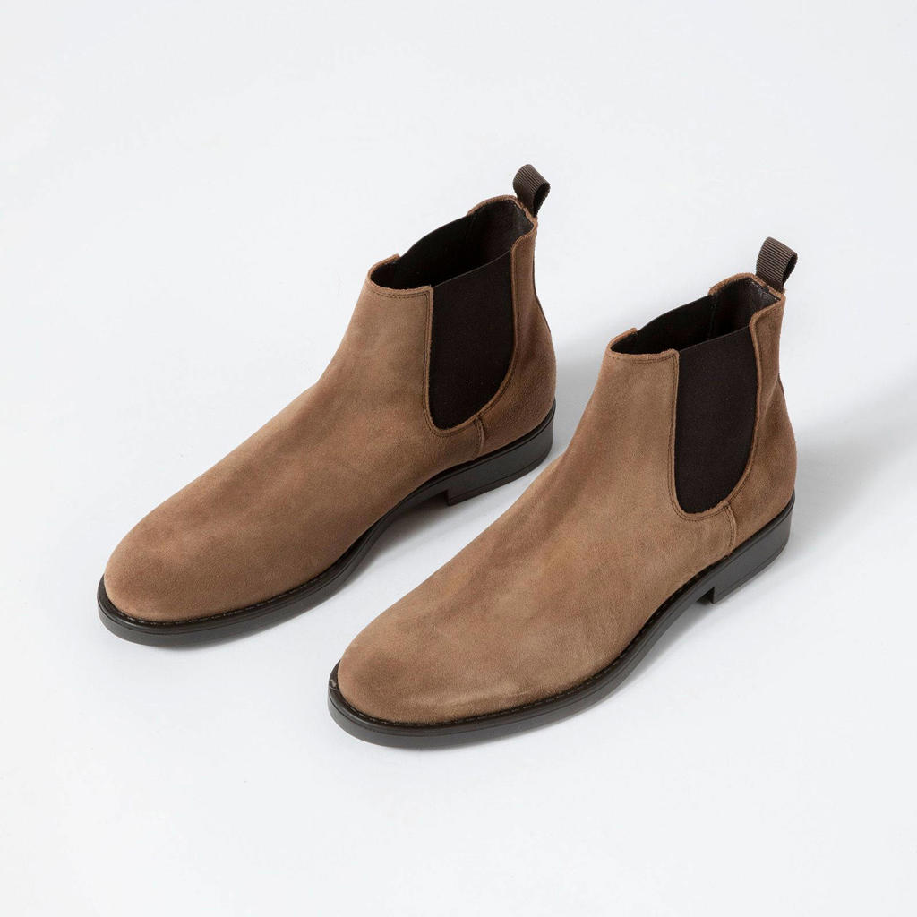 Sacha suède chelsea boots bruin | wehkamp