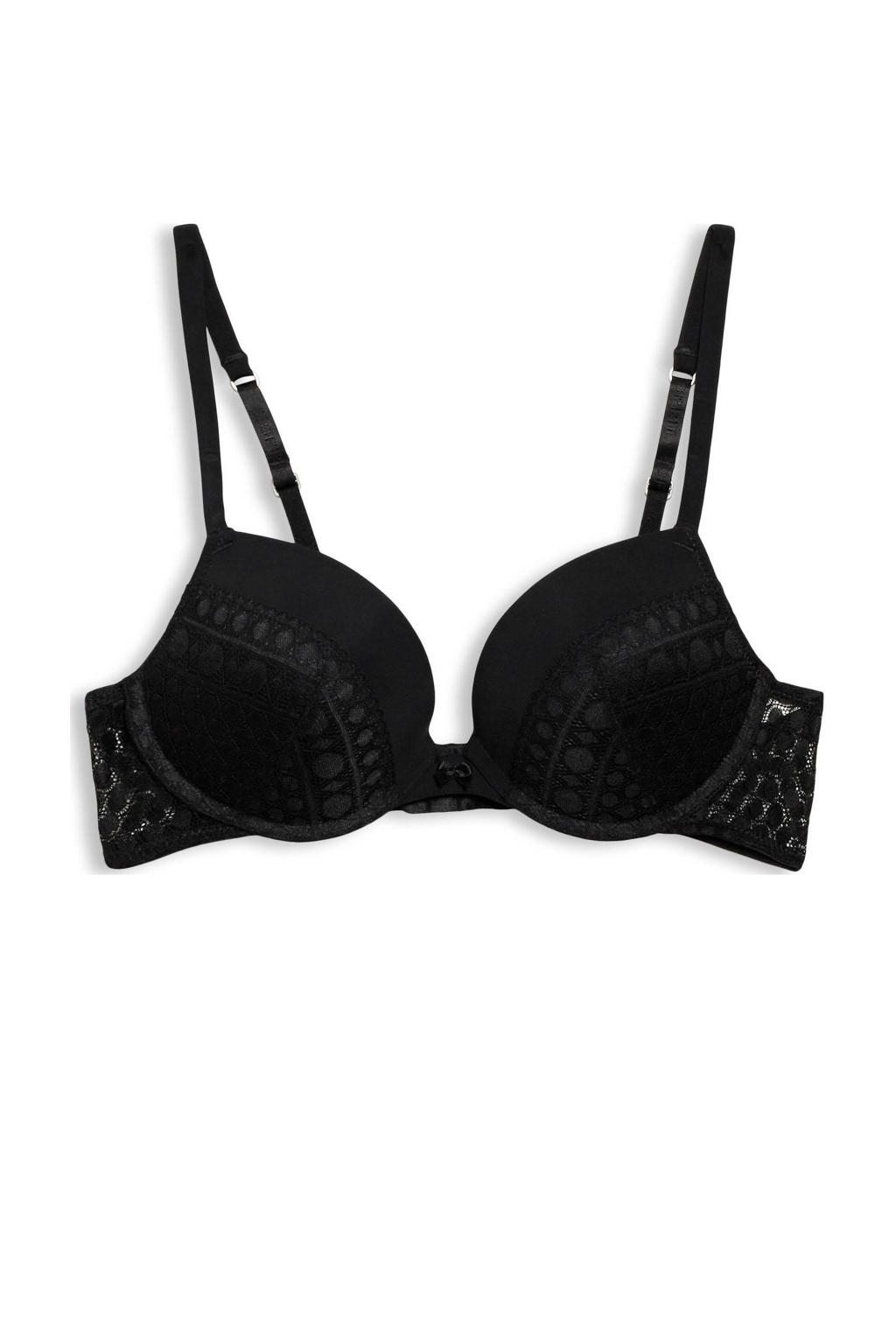 ESPRIT Women Bodywear voorgevormde push-up bh zwart | wehkamp