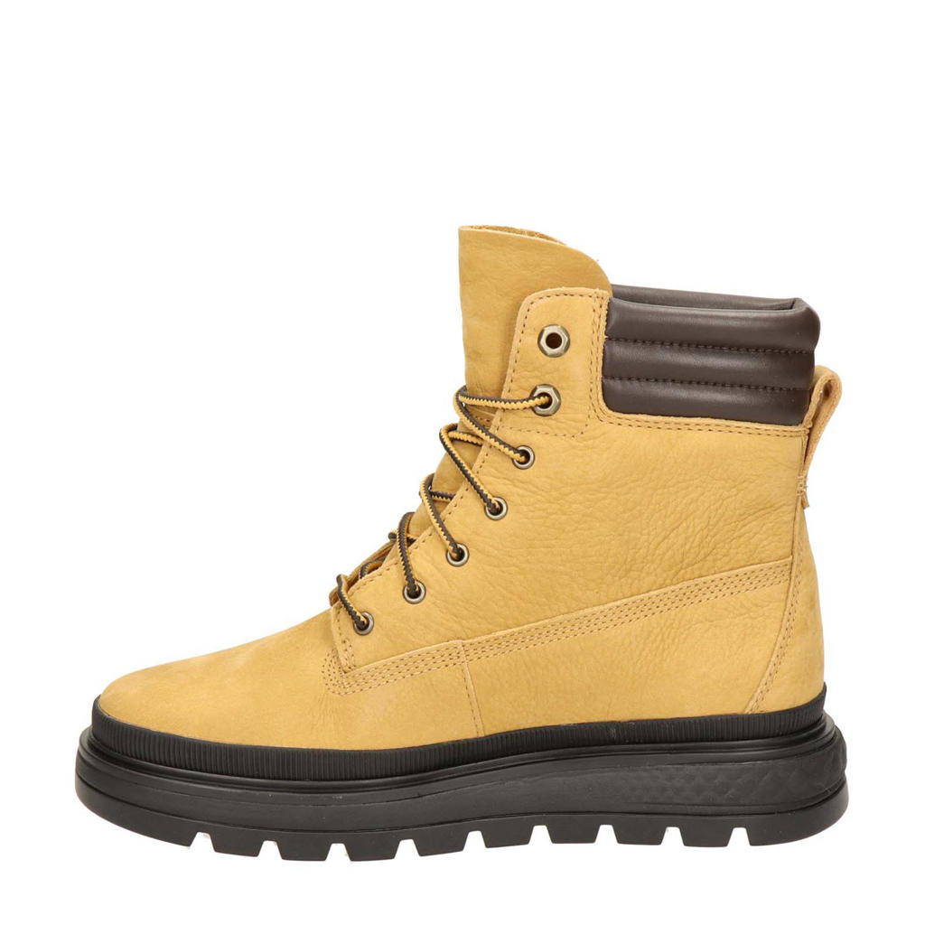 Timberland nubuck veterboots geel | wehkamp