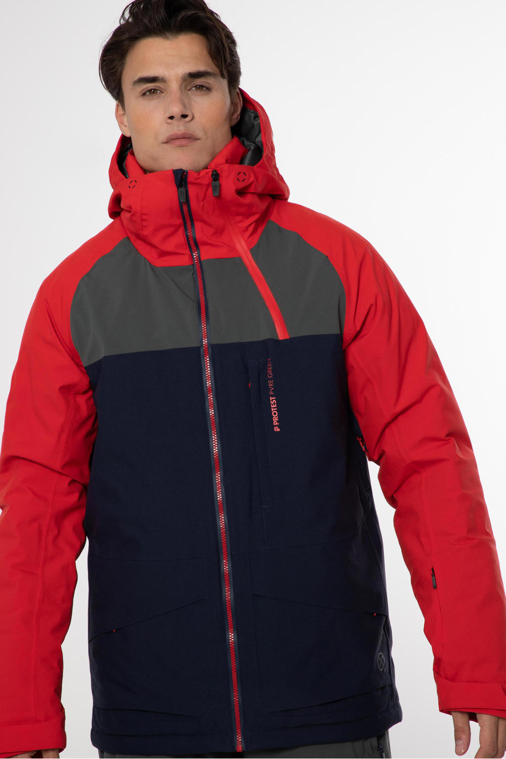 Protest ski-jack Kingstong rood/zwart | wehkamp