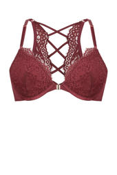 Hunkemöller push up bh Cardi met voorsluiting donkerblauw | wehkamp