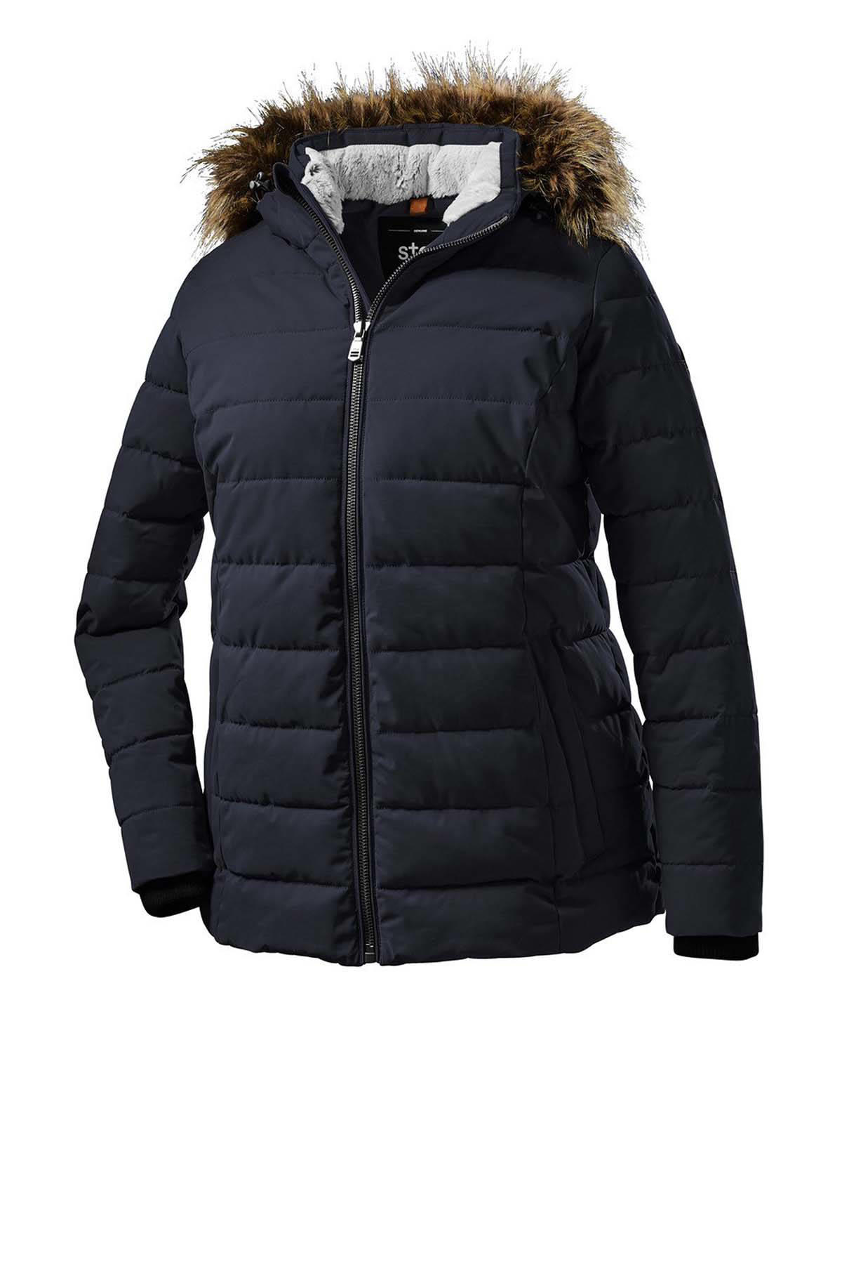 Stoy Plus Size outdoor jas Quilted zwart | wehkamp