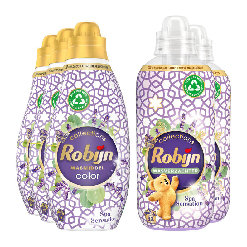 Robijn Perfect Match wasmiddel en wasverzachter pakket - Spa Sensation ...
