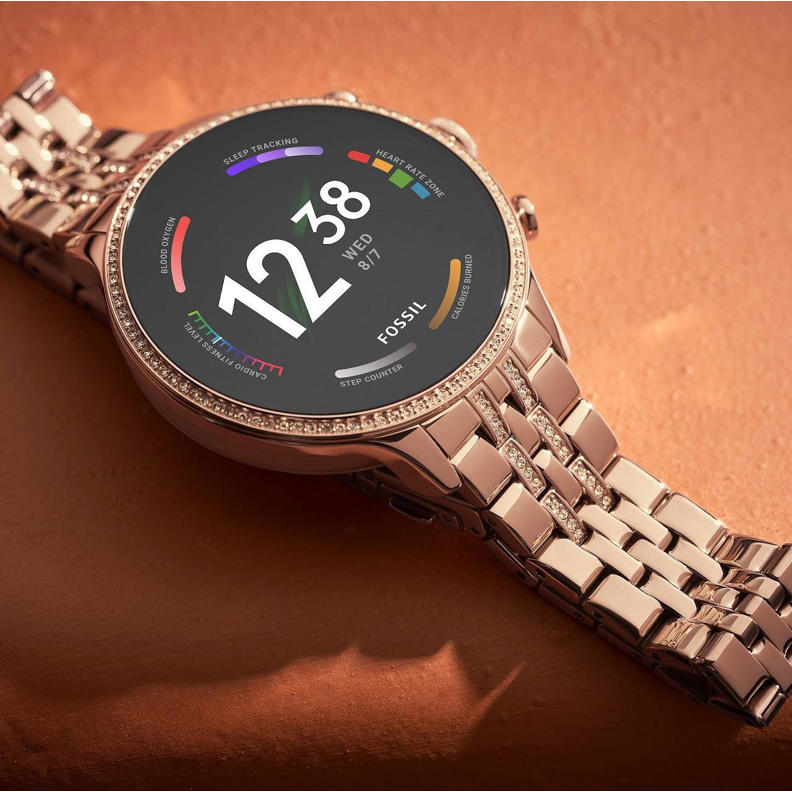 Fossil Gen 6 Display Smartwatch FTW6077 rosé | wehkamp