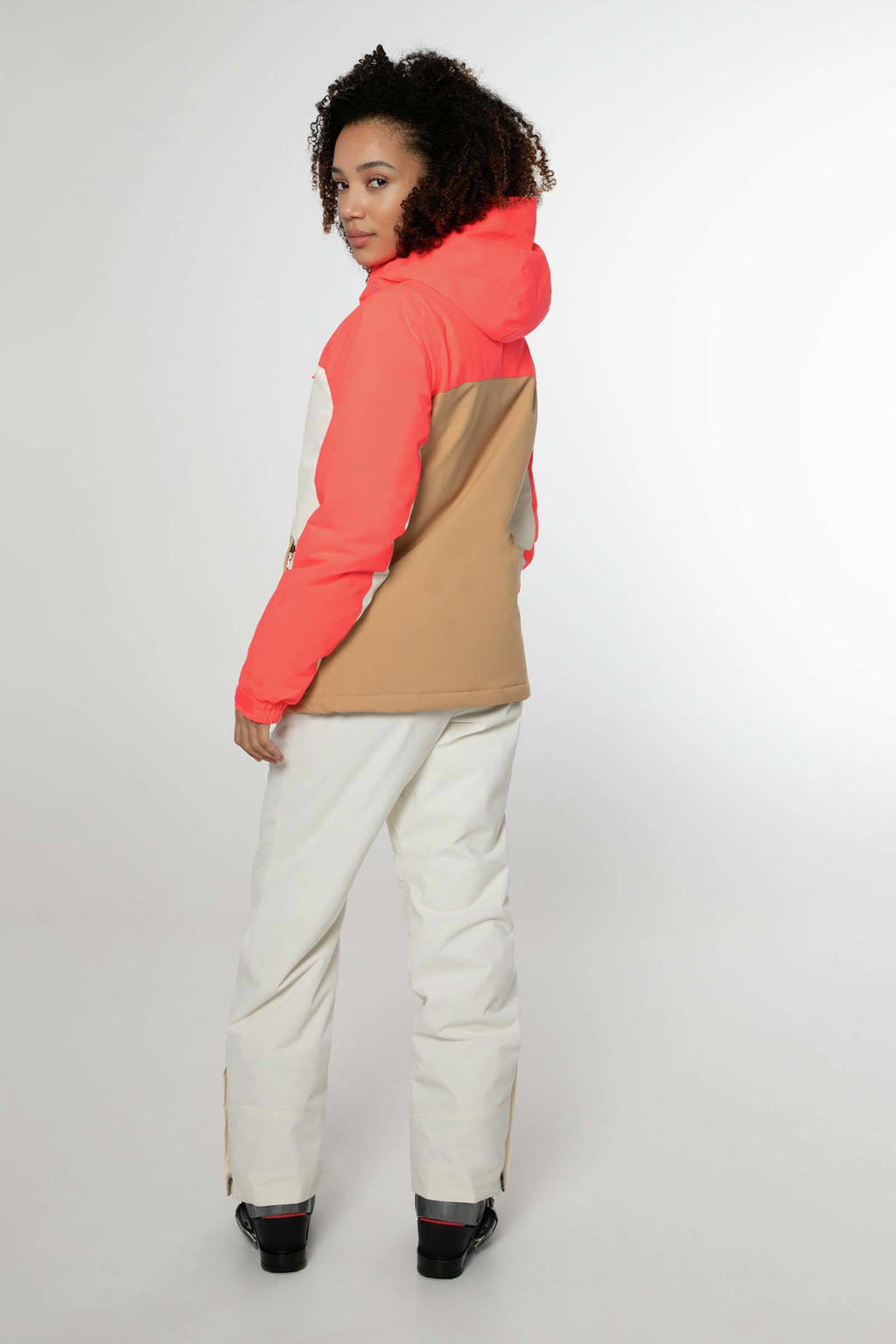 Protest ski-jack Baow roze/ecru/bruin | wehkamp