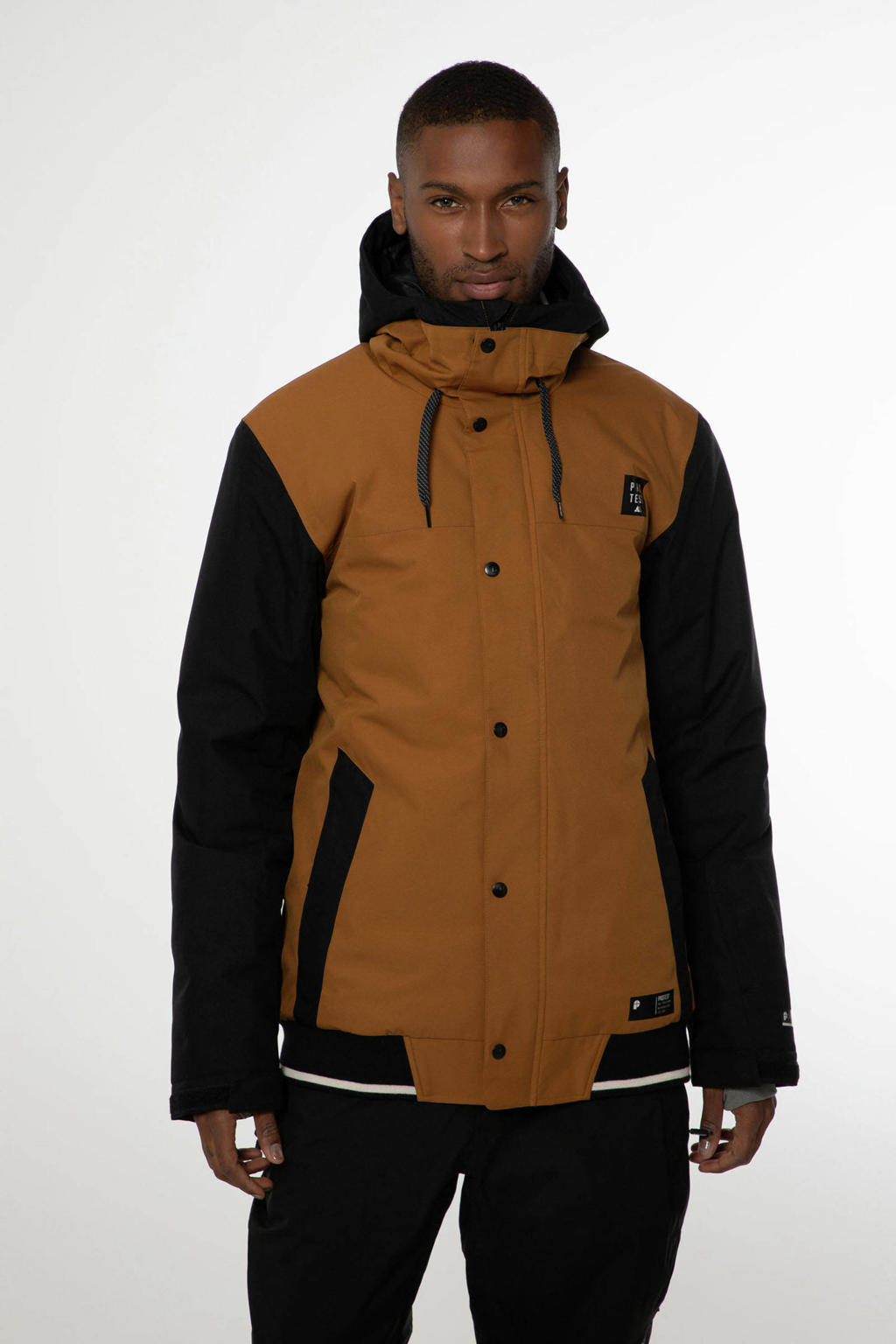 Protest ski-jack Foys bruin/zwart | wehkamp