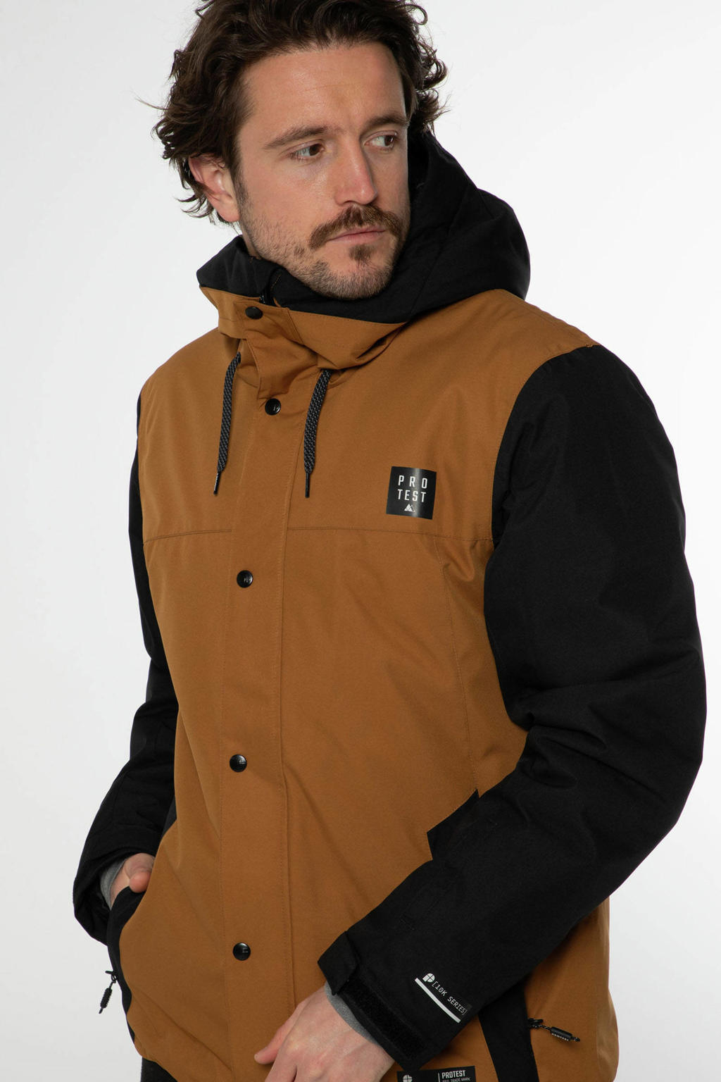 Protest ski-jack Foys bruin/zwart | wehkamp