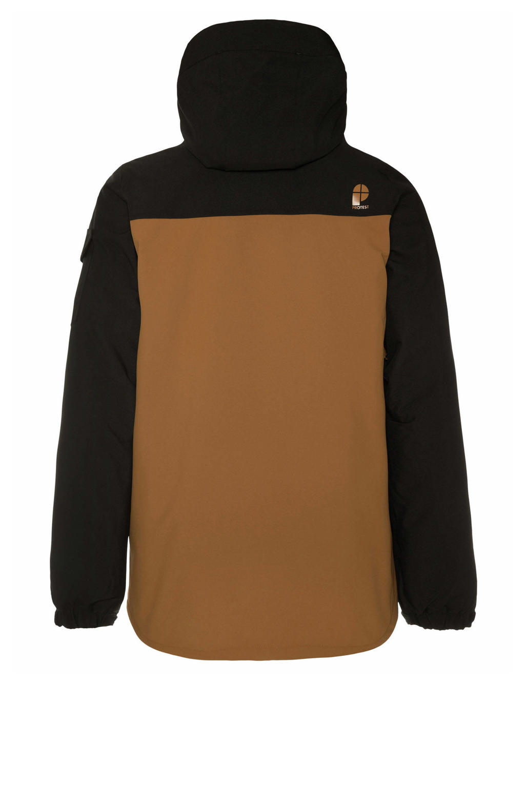 Protest ski-jack Crockery camel/zwart/ecru | wehkamp
