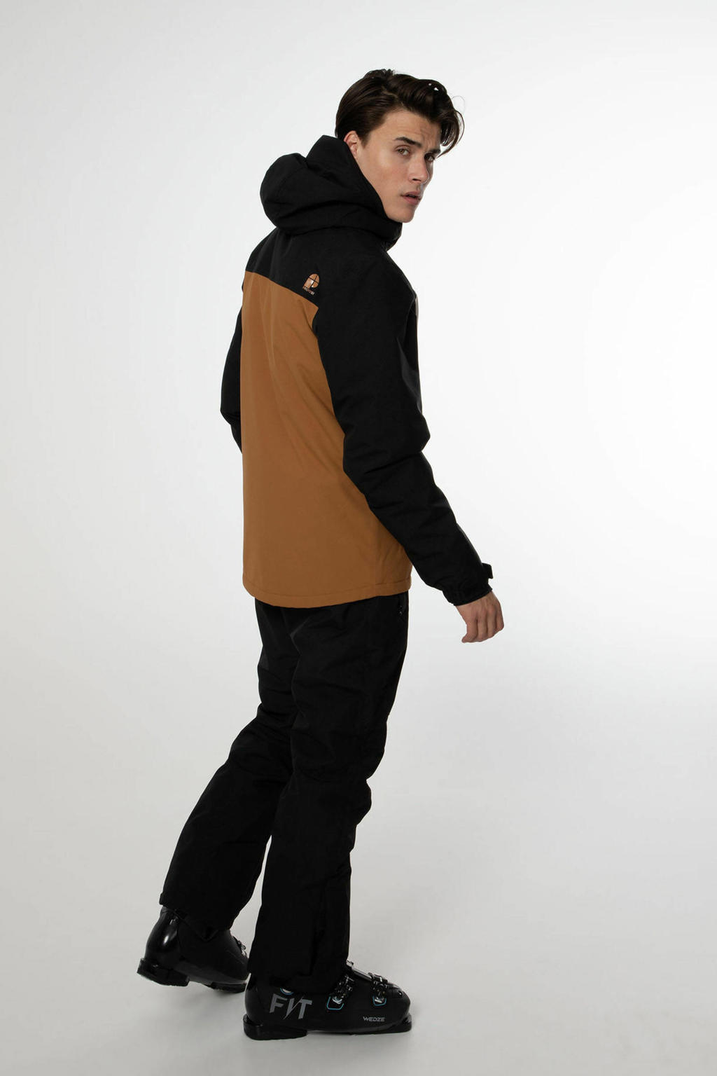 Protest ski-jack Crockery camel/zwart/ecru | wehkamp