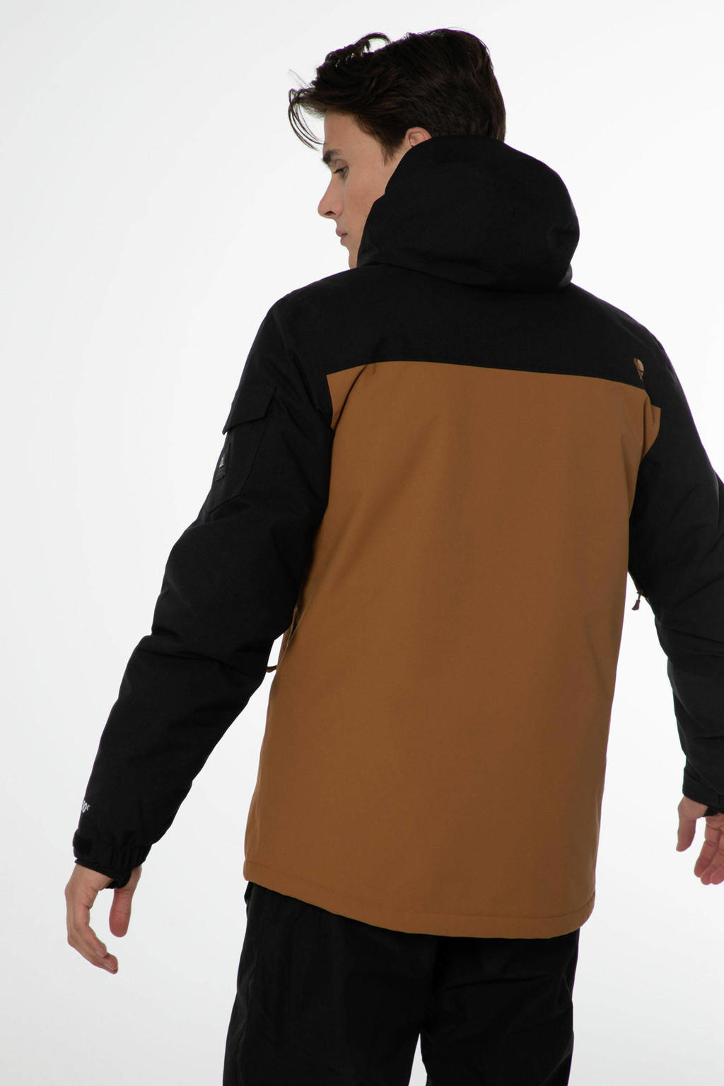 Protest ski-jack Crockery camel/zwart/ecru | wehkamp