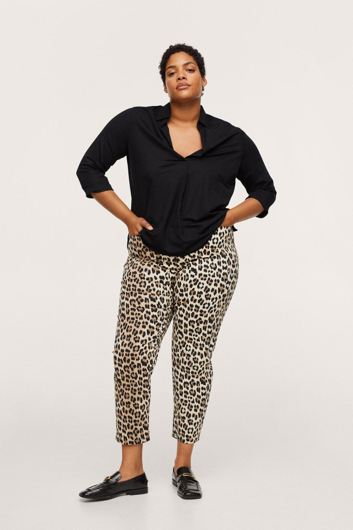 Mango Plus Size blouse zwart kopen? | Morgen in huis | wehkamp