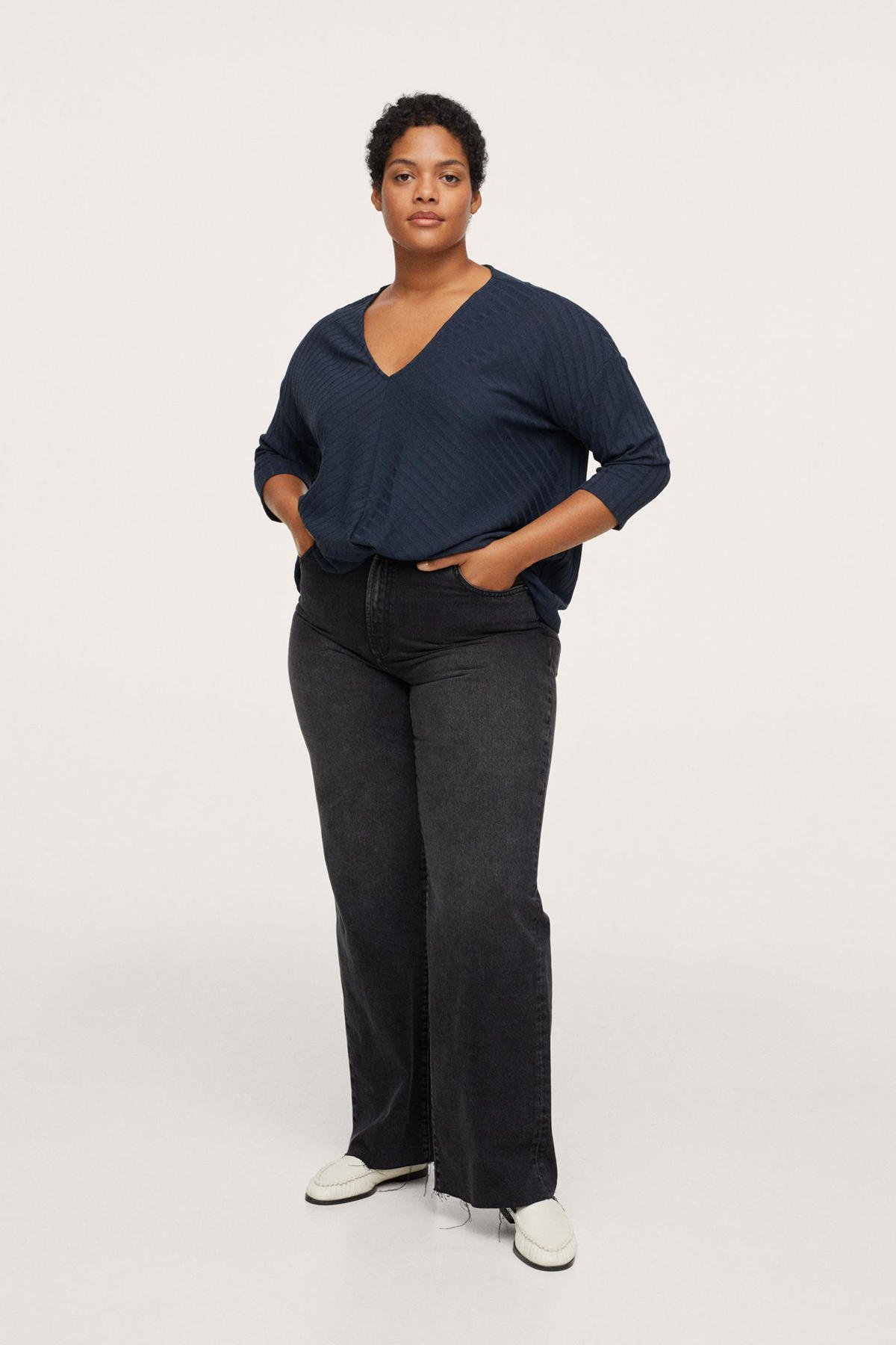 Mango Plus Size top blauw kopen? | Morgen in huis | wehkamp