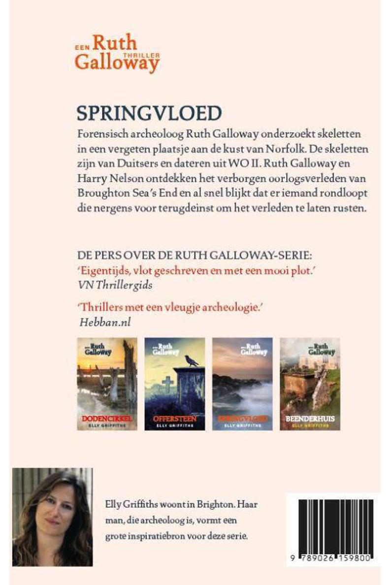 Elly Griffiths Ruth Galloway: Springvloed | wehkamp