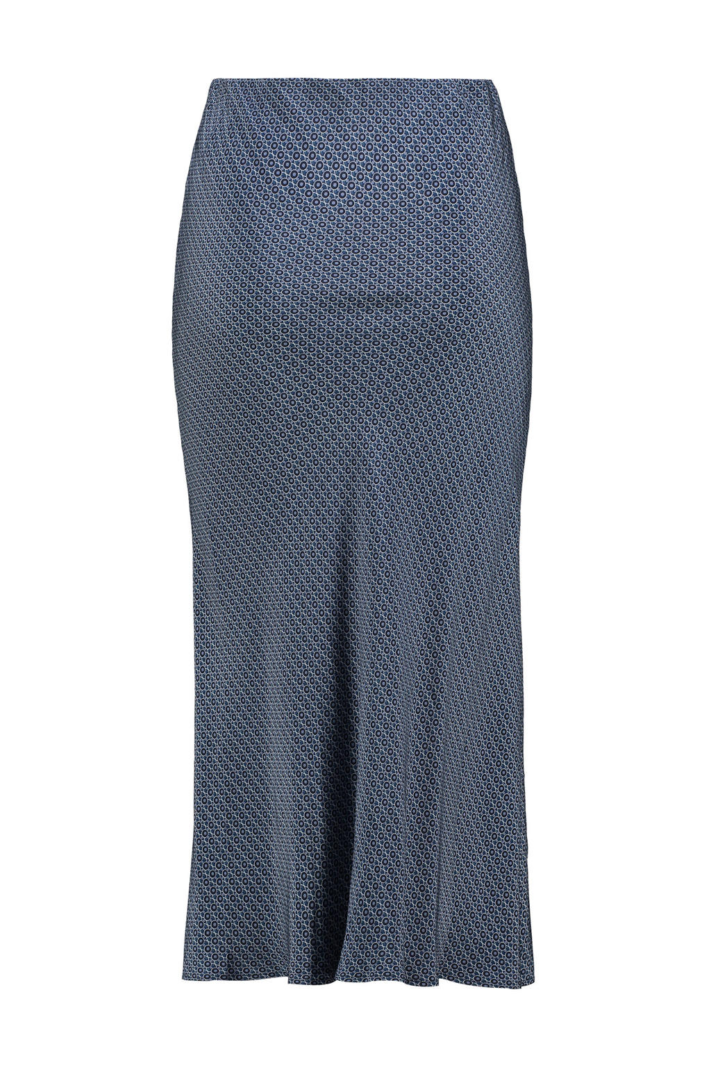 Expresso midi rok met all over print en plooien blauw/donkerblauw ...