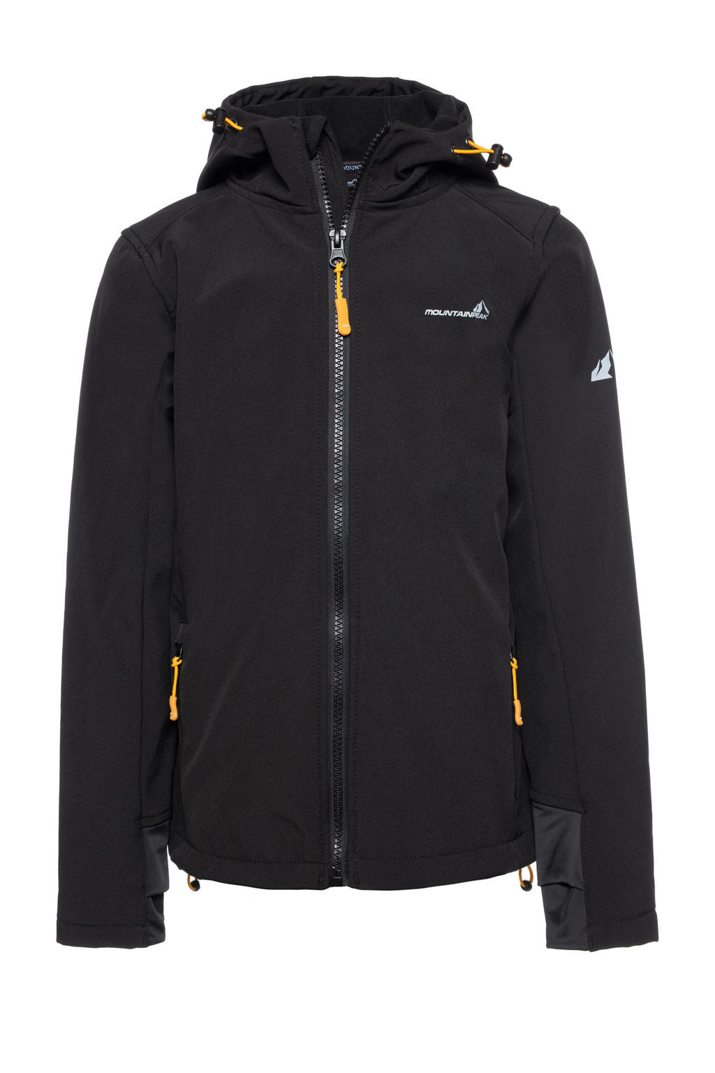 Scapino Mountain Peak dames outdoor jas met logo zwart | wehkamp