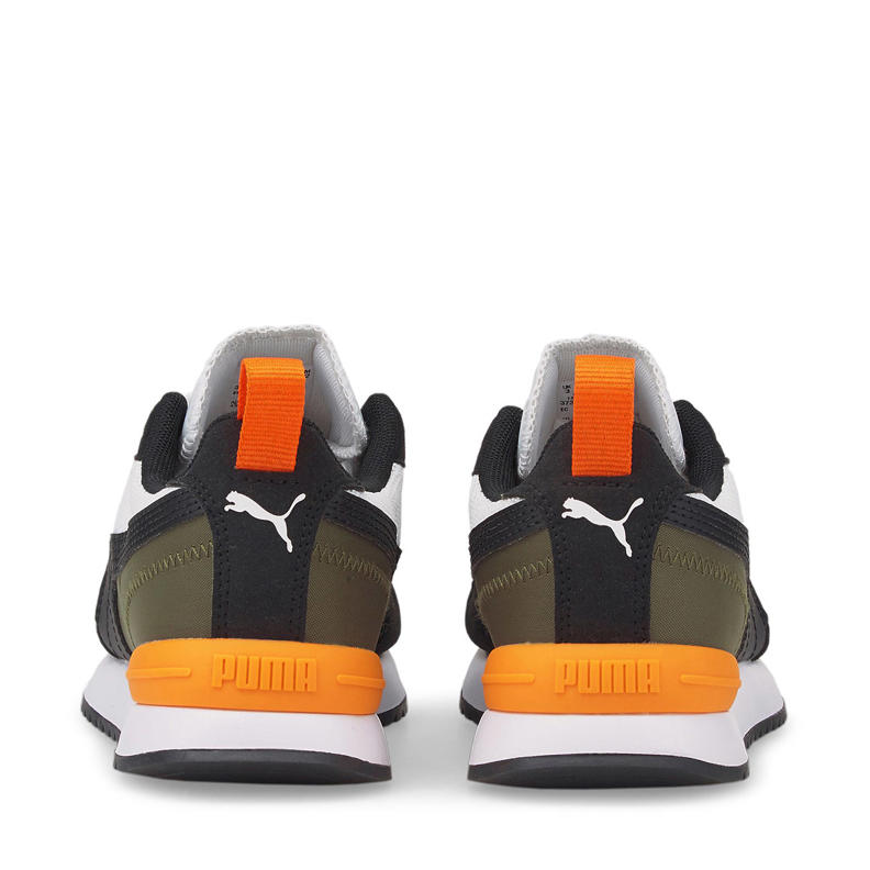 Puma R78 Runner sneakers wit/zwart/oranje | wehkamp