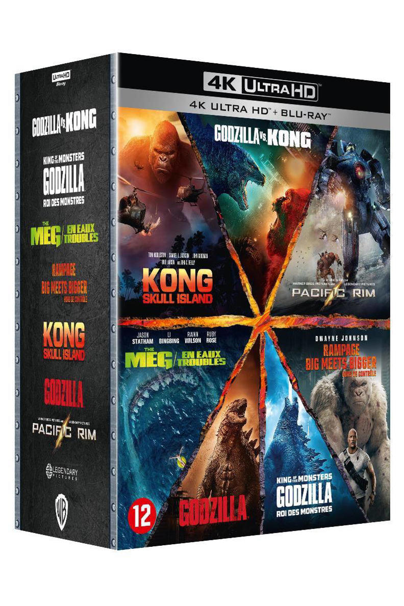 Godzilla - Kong - Meg - Pacific Rim - Rampage Collection (4K Ultra HD ...