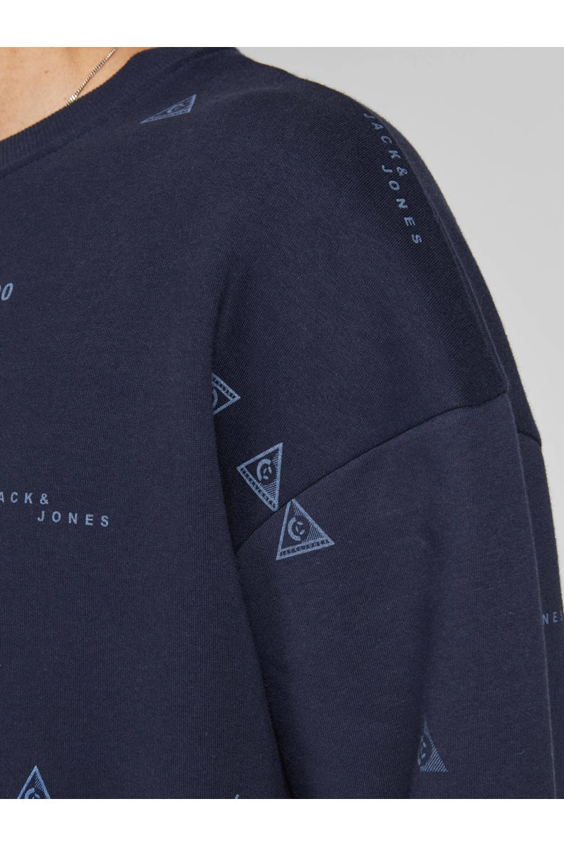 JACK & JONES CORE sweater met all over print navy blazer | wehkamp
