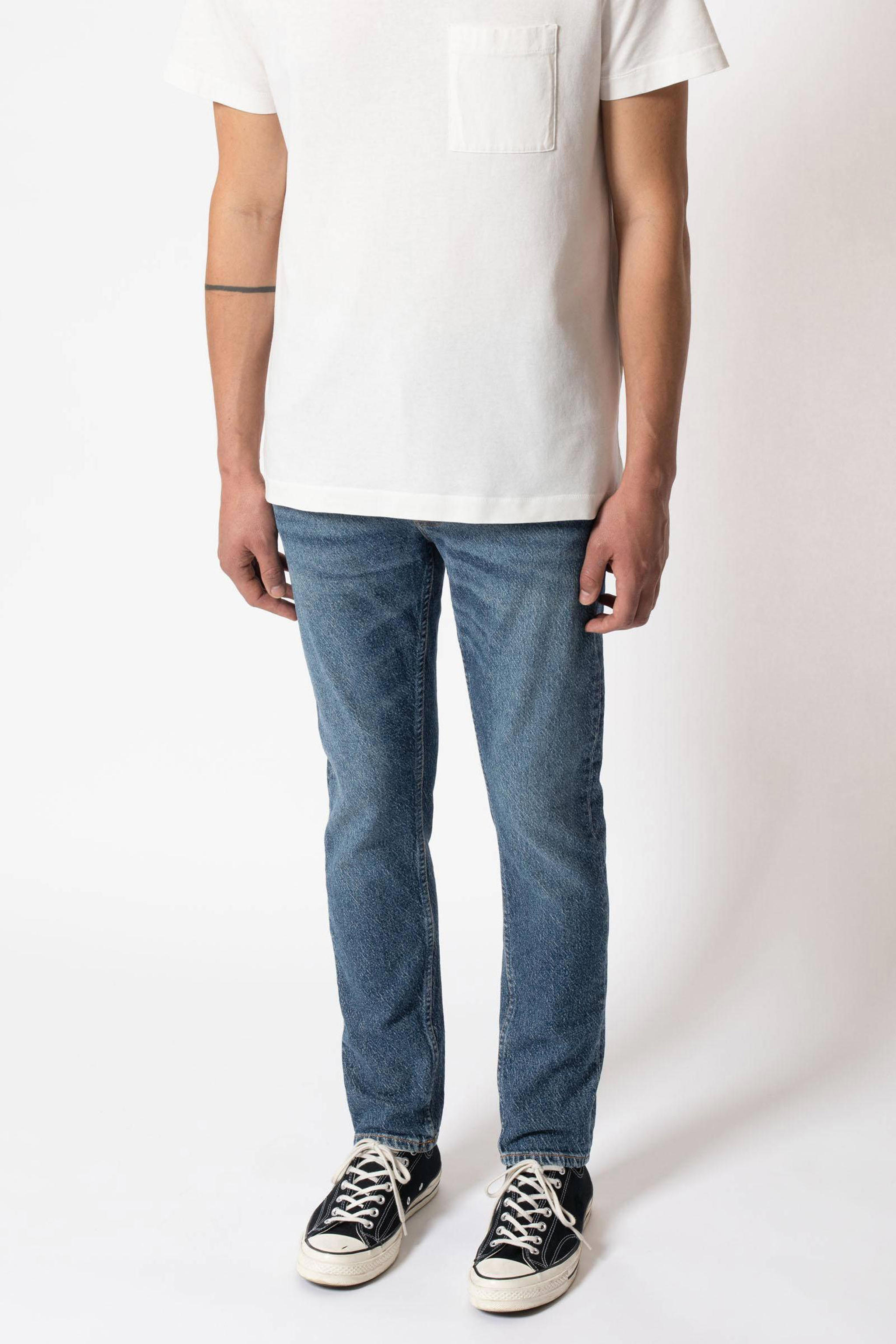 Nudie Jeans slim fit jeans Lean Dean blue ritual | wehkamp