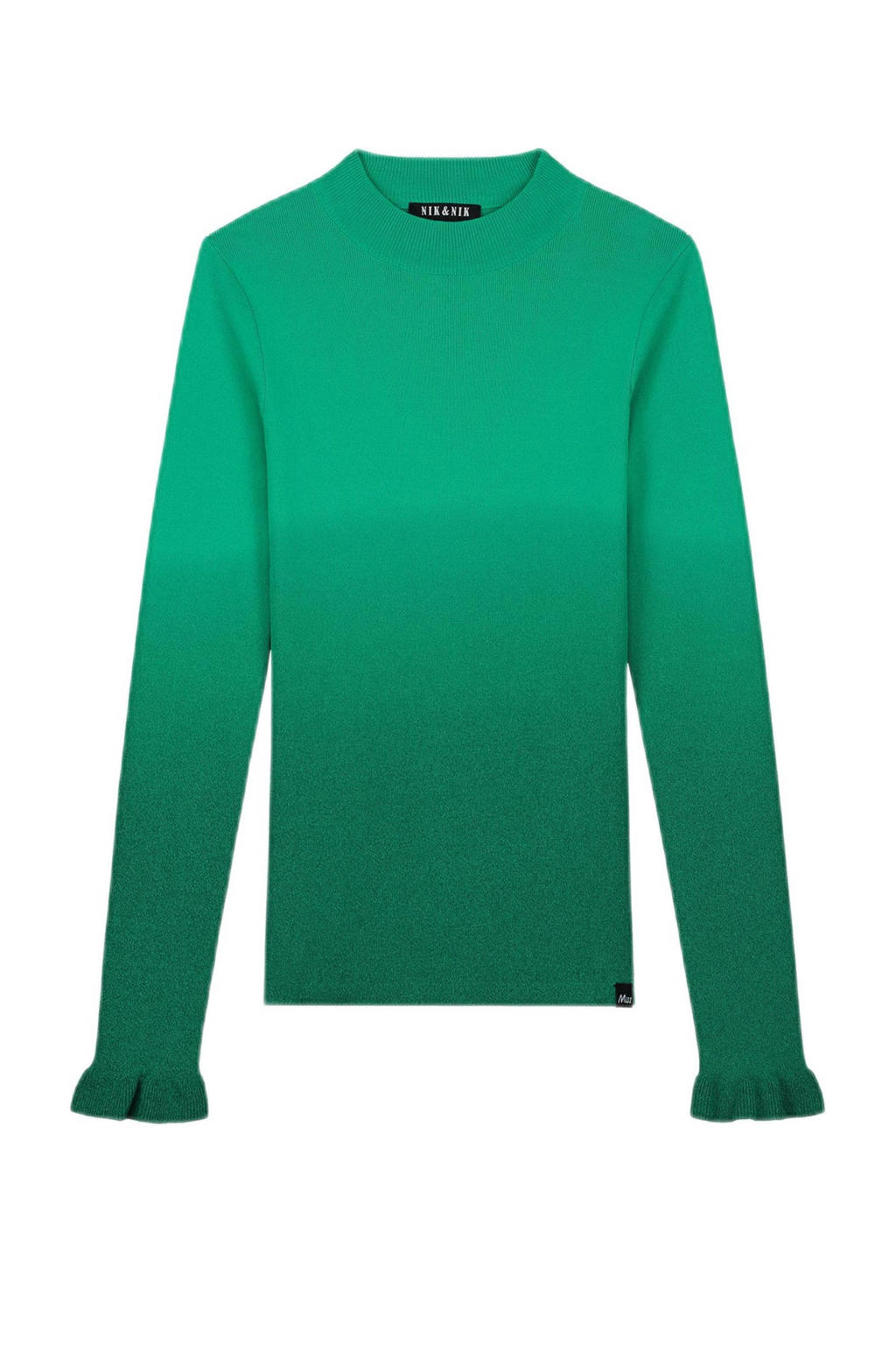 NIK&NIK tie-dye trui Helma groen | wehkamp