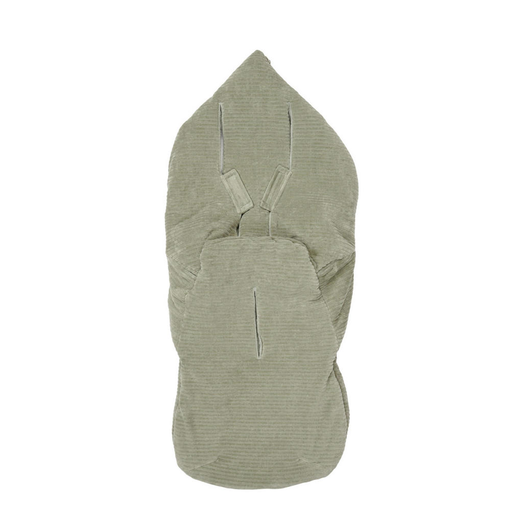 Koeka Vik buggy voetenzak met teddy 40x115 cm shadow green | wehkamp