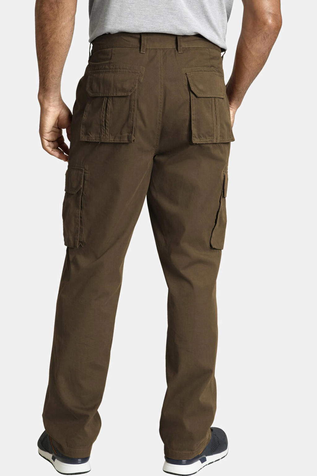 Jan Vanderstorm regular fit broek STEEN Plus Size beige | wehkamp