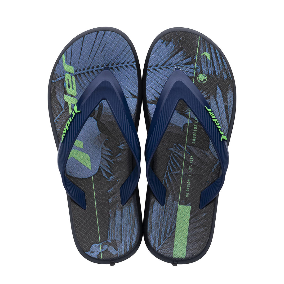 Rider R1 Energy teenslippers blauw/zwart/groen | wehkamp