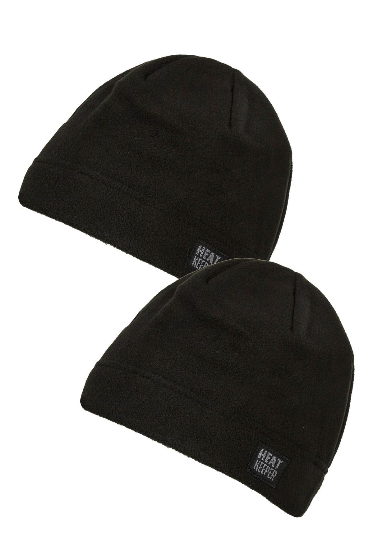 Heatkeeper thermo muts - set van 2 zwart | wehkamp