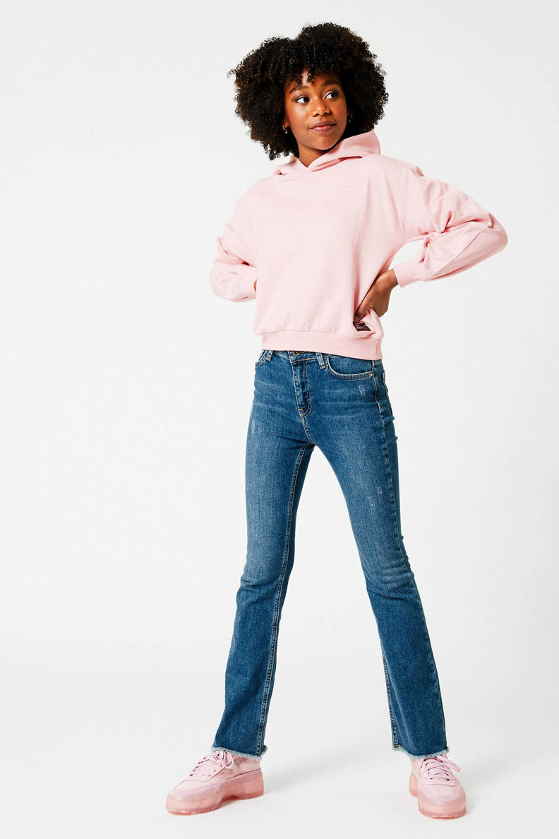CoolCat Junior high waist flared jeans Klea dark denim | wehkamp
