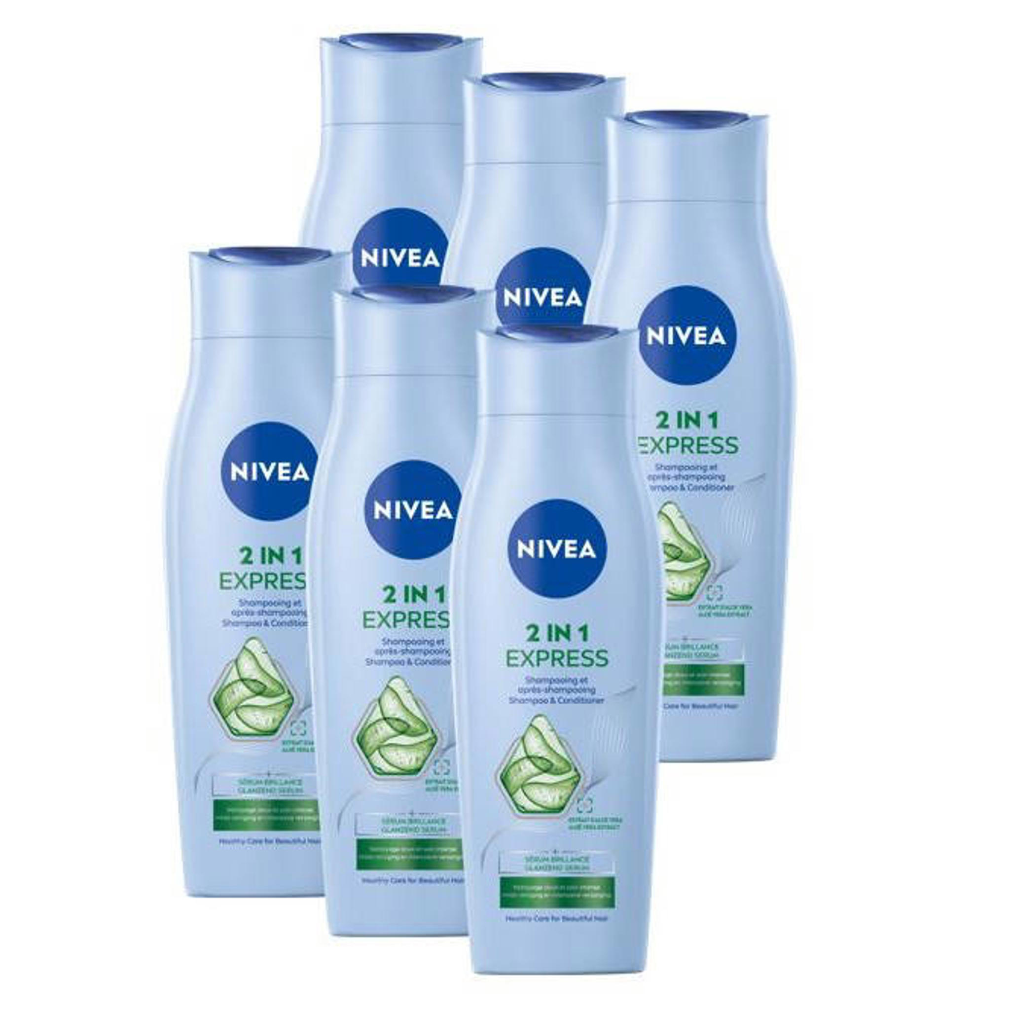 NIVEA 2-in-1 Express Shampoo + Conditioner 250 ml - voordeelverpakking ...