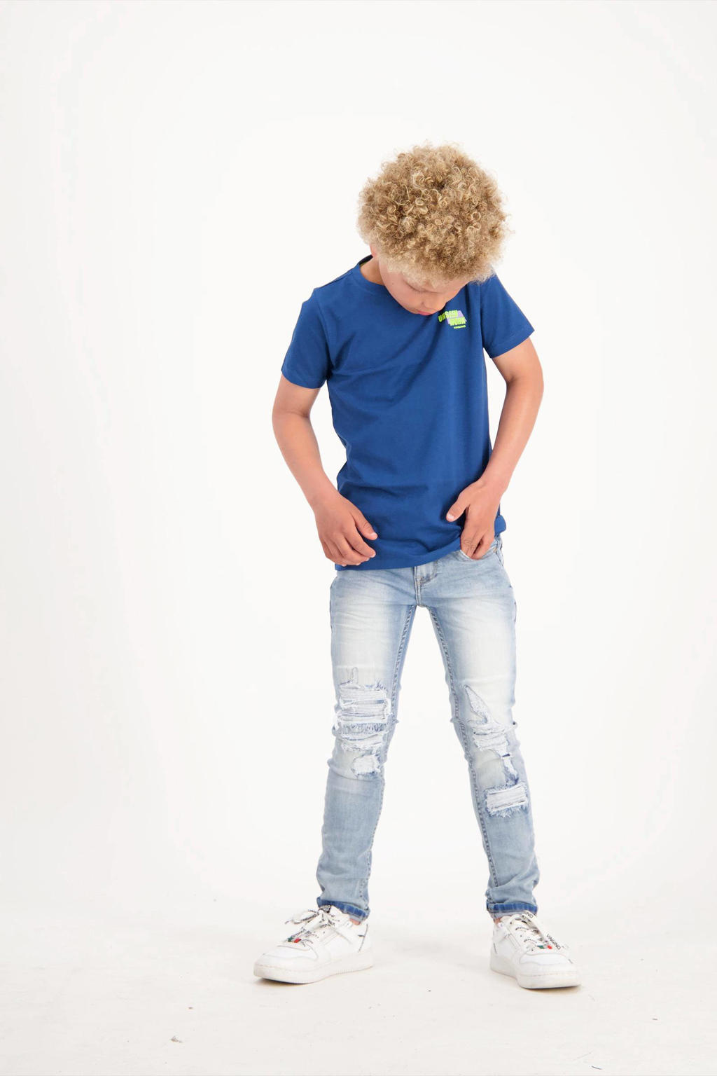 Vingino skinny jeans Anzio light vintage | wehkamp